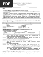 1st Summative Test in ESP 7 | PDF