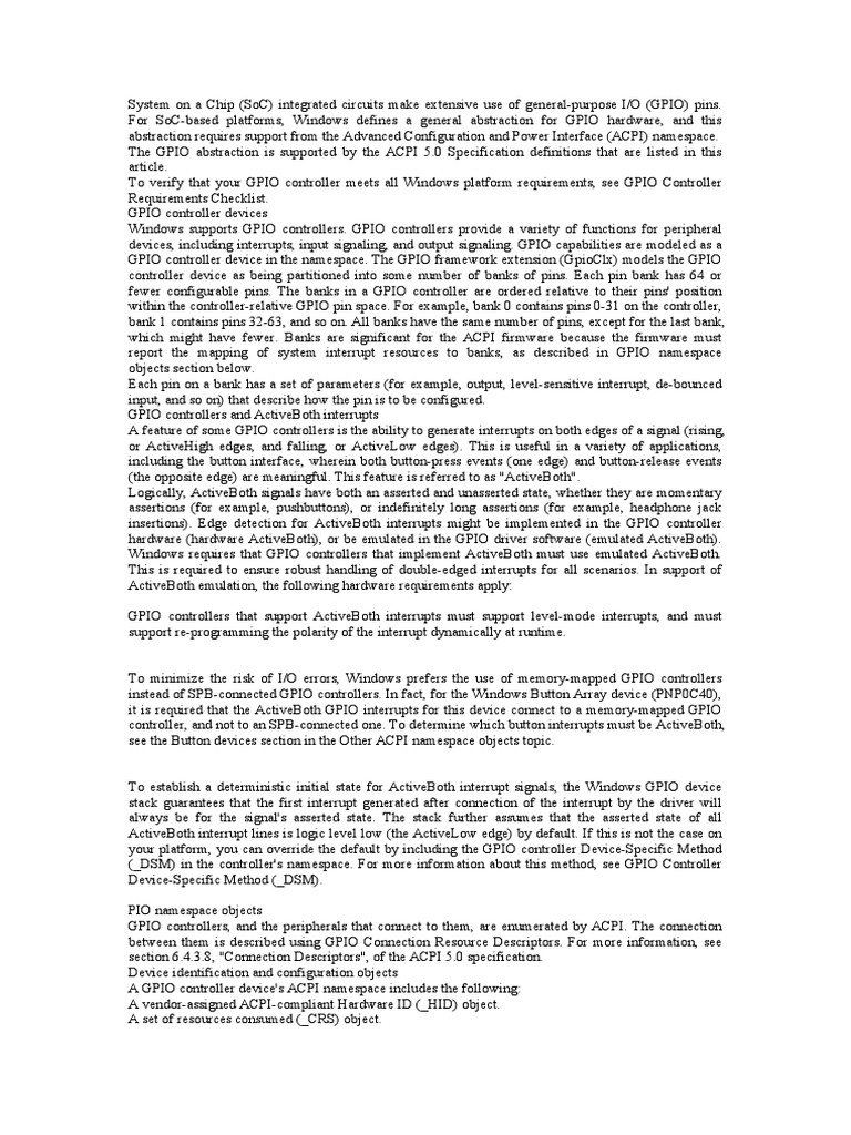GPIO | PDF | Software Development | Computer Engineering