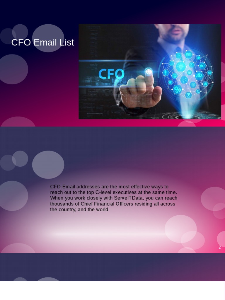 Cfo Email List | PDF | Business