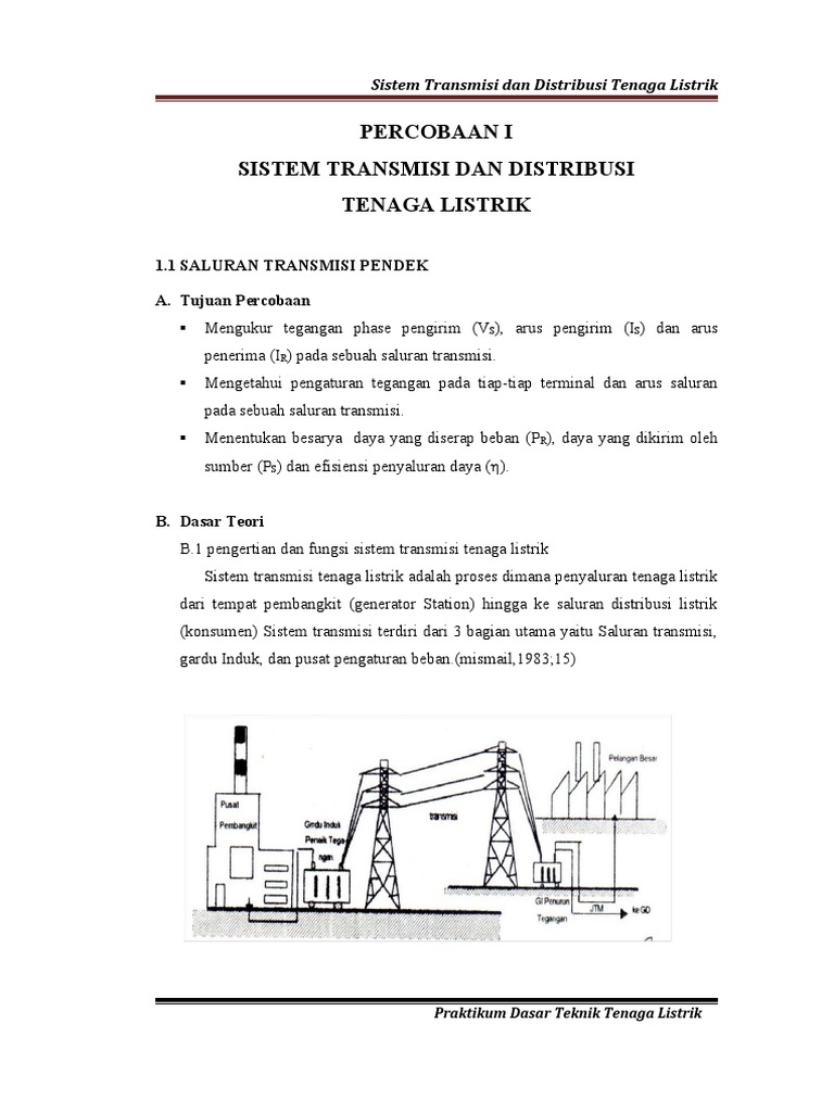 Modul 1 Sistem Transmisi Dan Distribusi | PDF | Komputer