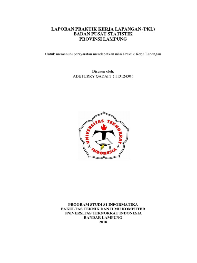 Laporan PKL BPS Prov Lampung | PDF
