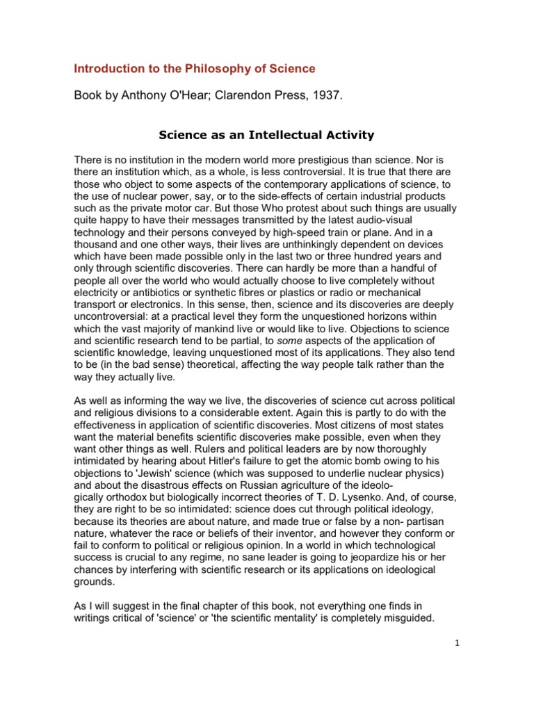 Science As An Intellectual Activity | PDF | Gravity | Science