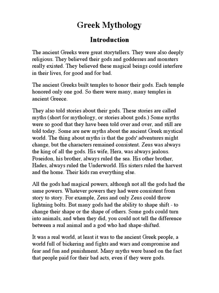 Greek Mythology | PDF | Theseus | Minotaur