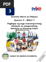 Filipino LP (Pagsunod Sa Panuto) | PDF