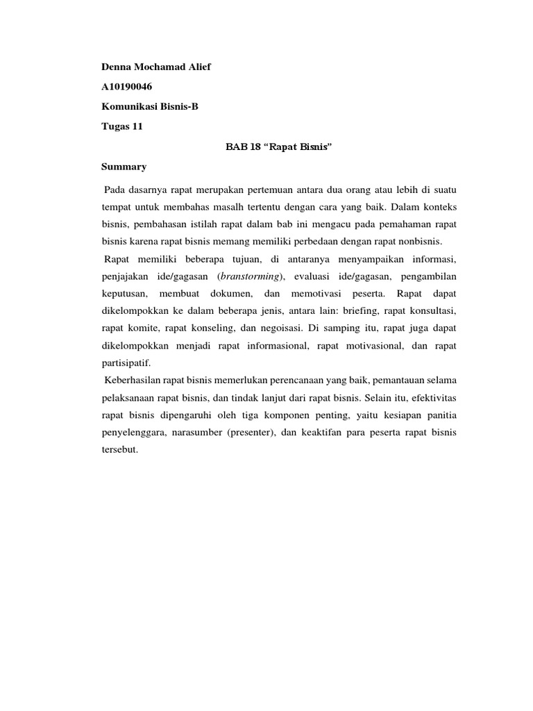 Tugas 11 Kombis Denna Kelas B | PDF