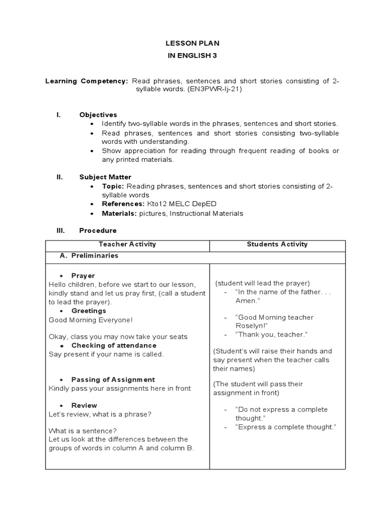DLP Grade 3 | PDF | Prayer | Word