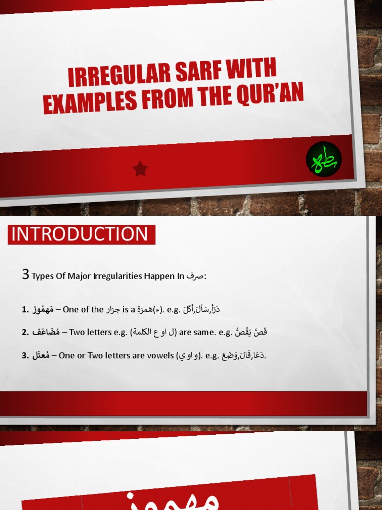 Irregular Sarf in the Qur'an | PDF | Languages Of Israel | Languages
