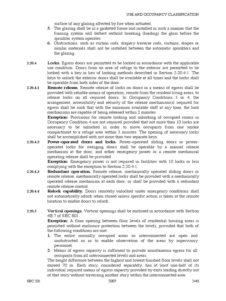 27,30 - The Saudi Building Code (SBC) - PDF - 81-81 | PDF | Door | Fire ...