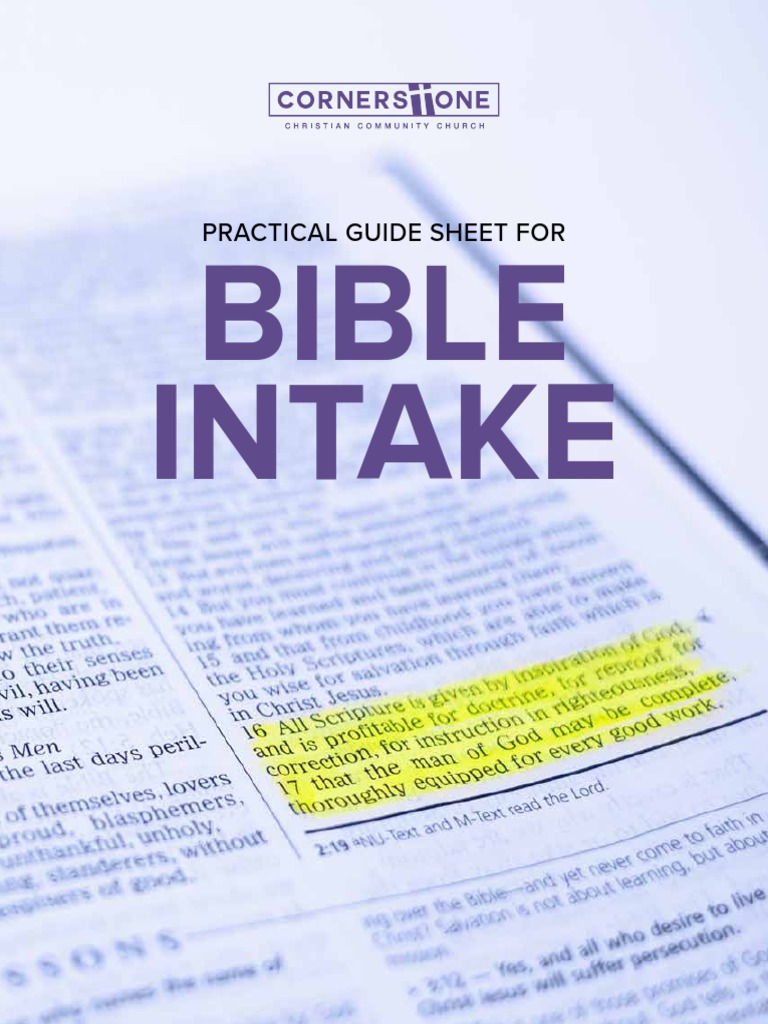 Bible Intake Guide Sheet | PDF