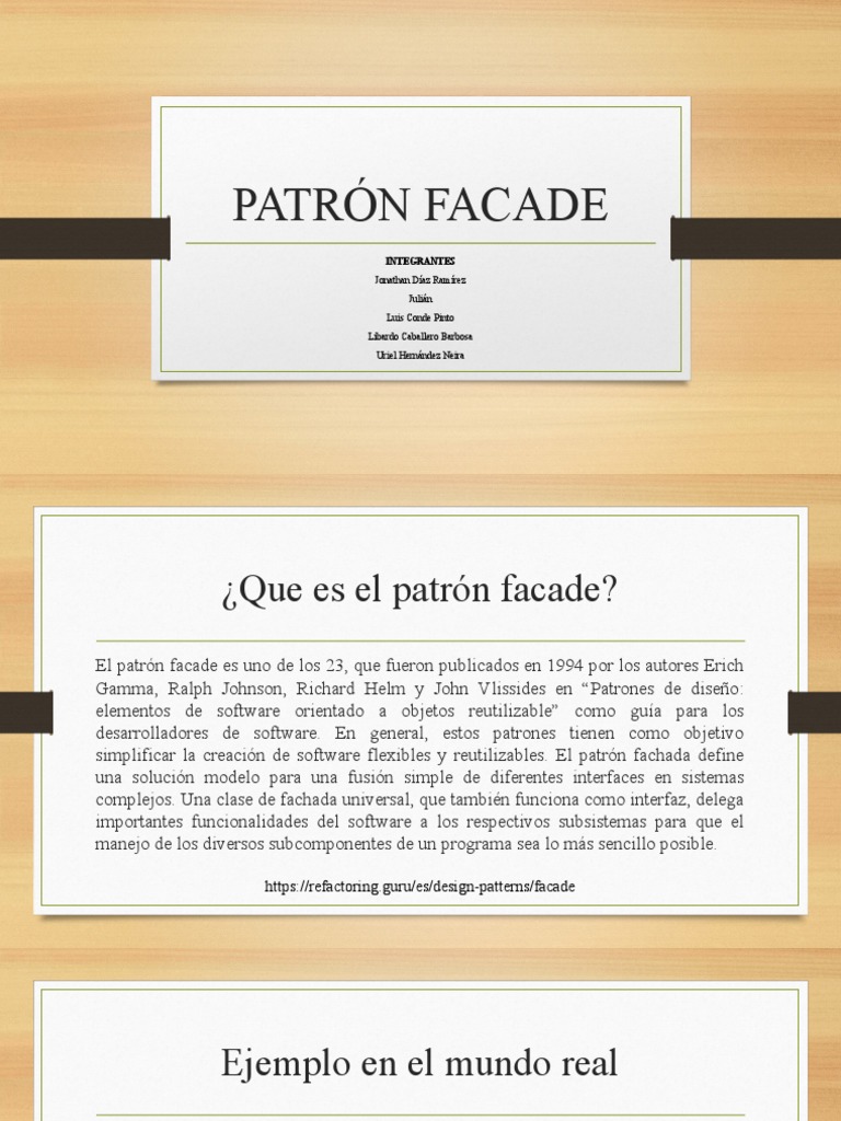 Patrón Facade | PDF