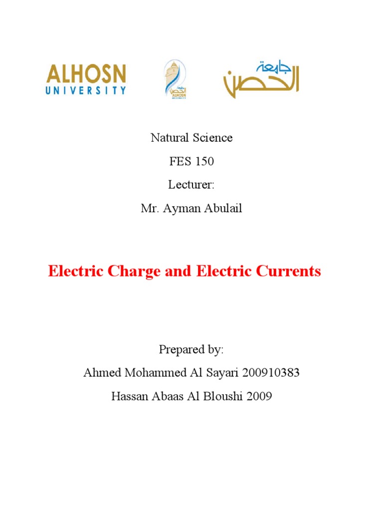 Natural Science Project | Download Free PDF | Electric Charge ...
