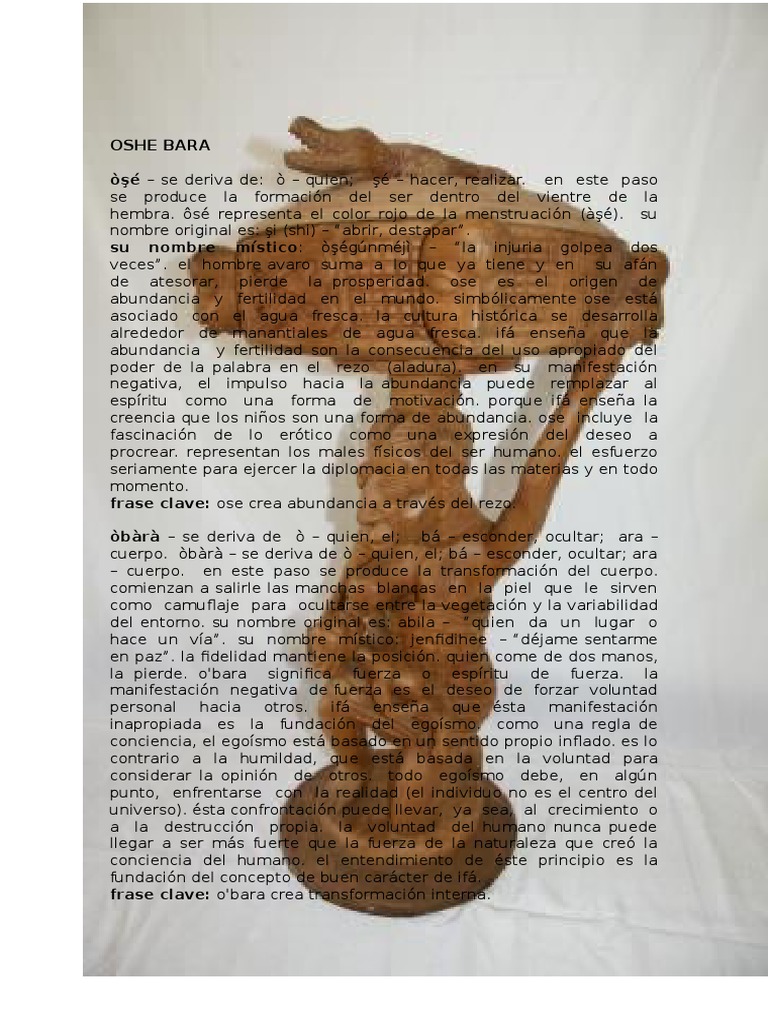 Resumenes Ose Obara | PDF | Santeria