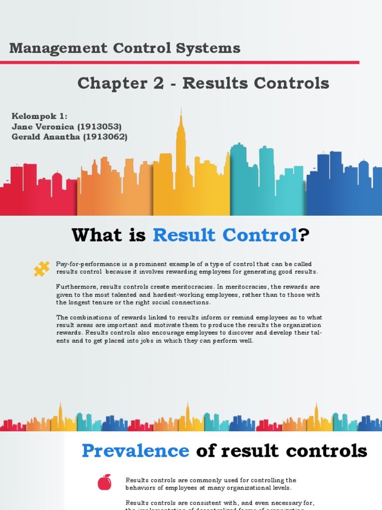 Chapter 2 - Results Controls: Management Control Systems | PDF | Goal ...