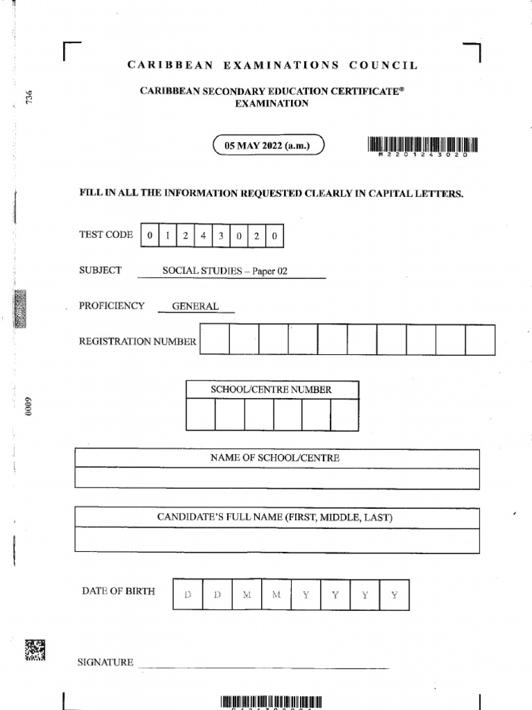 Social Studies 2022 P2 | PDF