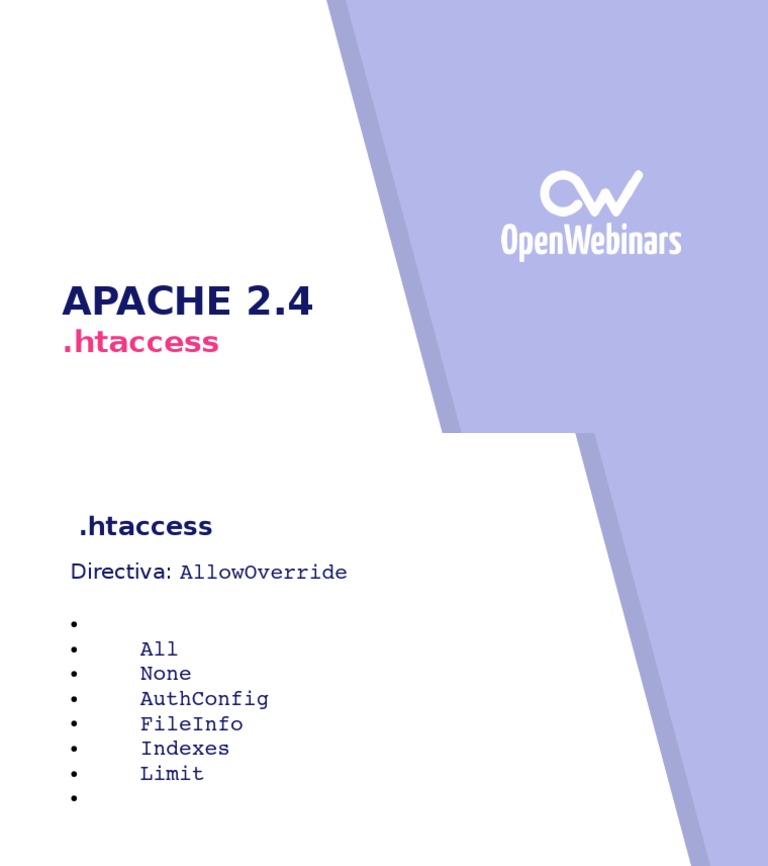 Configuración de Apache Mediante Archivo .Htaccess | PDF