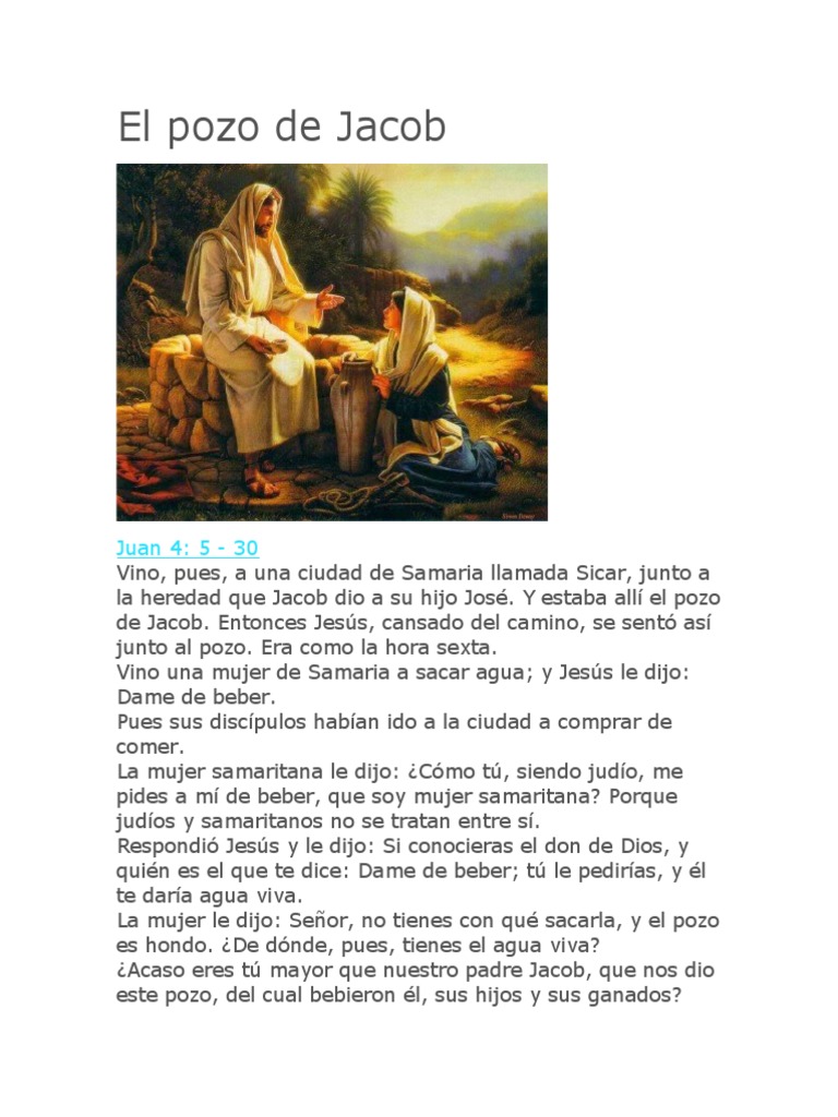 El Pozo de Jacob | PDF | Jesús | Cristo (título)