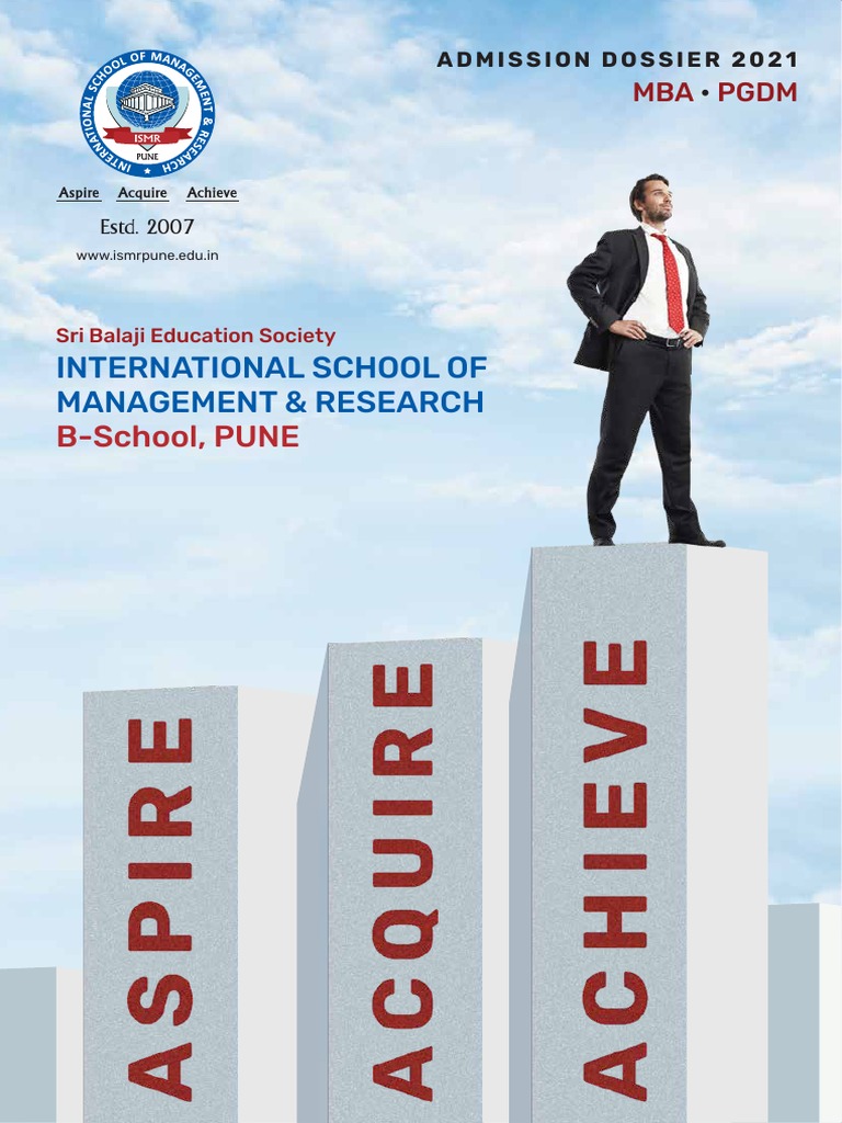 ISMR B-School Brochure | PDF | University And College Admission ...