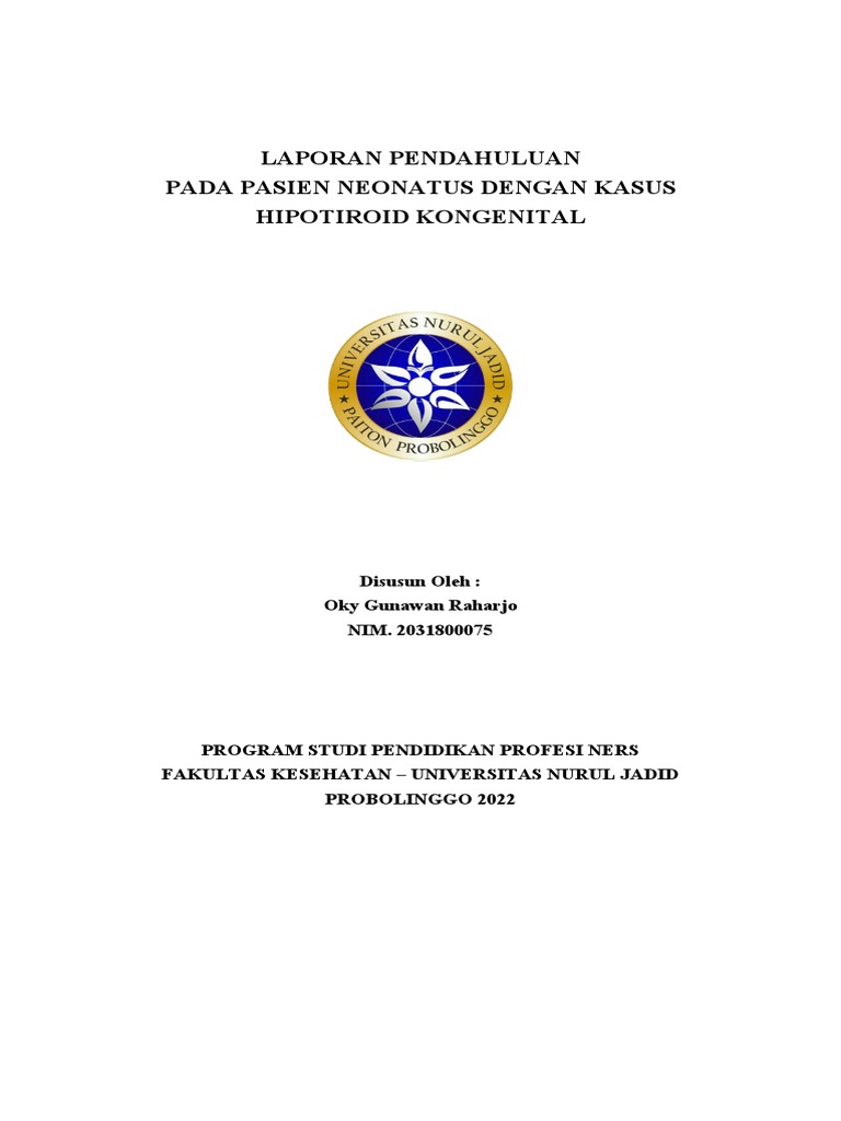 LP Hipotiroid Kongenital 17-05-2022 | PDF | Kesehatan Holistik | Sains & Matematika
