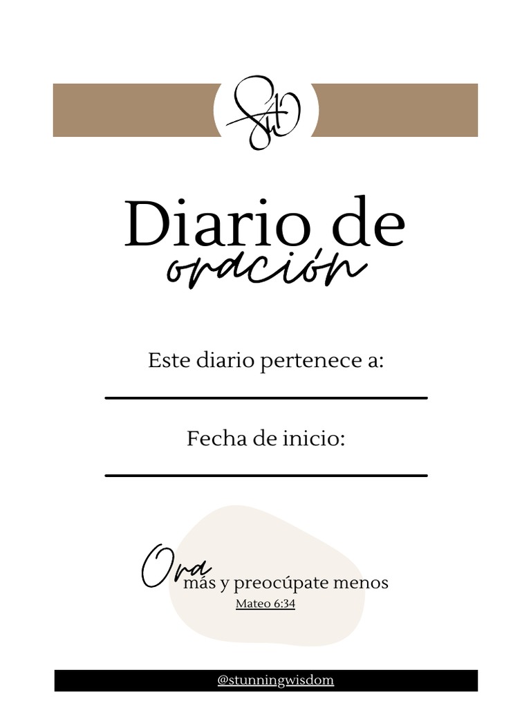 Diario de Oración para Mujeres | PDF | Oración | orador del Señor