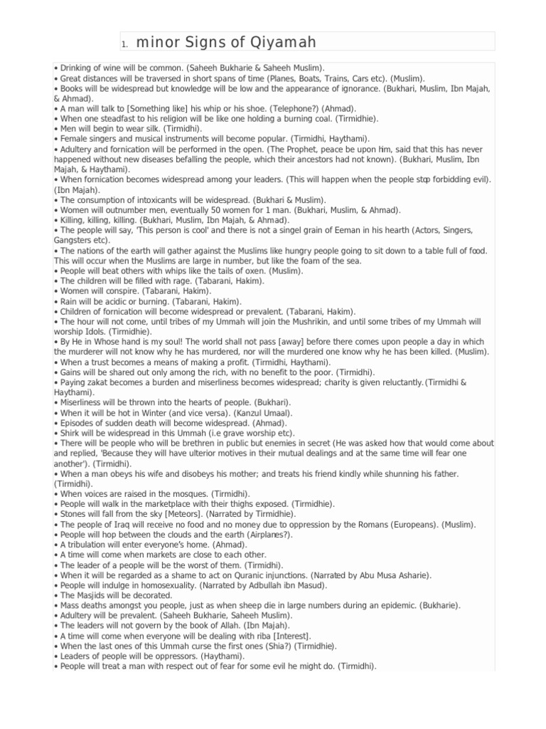 Signs of Qiyamah Part 2 | Download Free PDF | Muhammad | Islamic Theology
