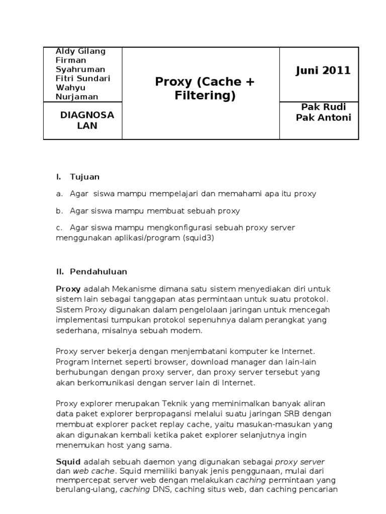 Panduan Konfigurasi Proxy Server Squid | PDF | Komputer