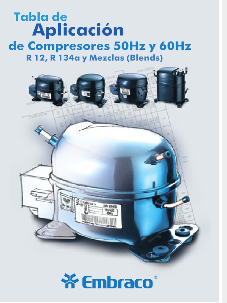 EMBRACO Tabla de Aplicación | PDF
