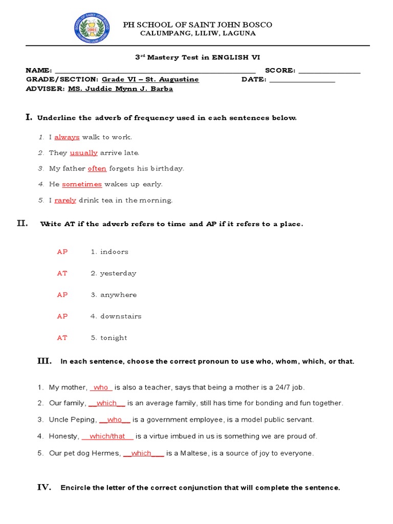 ENGLISH 3rd Mastery | Download Free PDF | Linguistic Morphology | Languages
