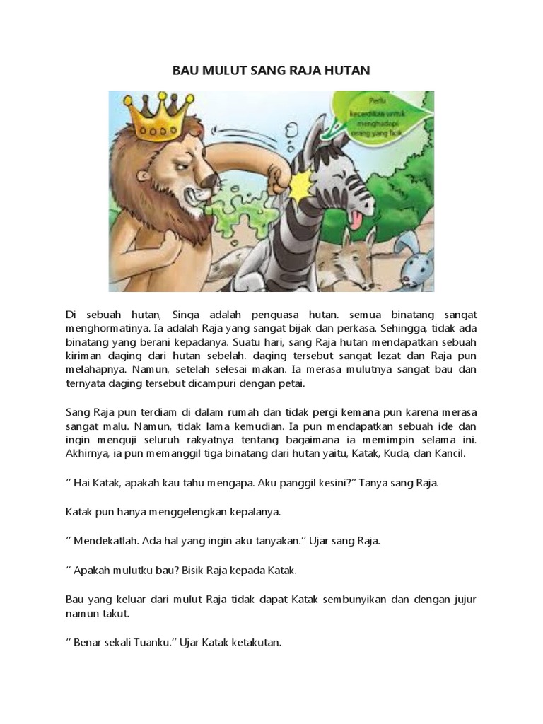 Bau Mulut Sang Raja Hutan | PDF Bau Mulut Sang Raja Hutan | PDF
