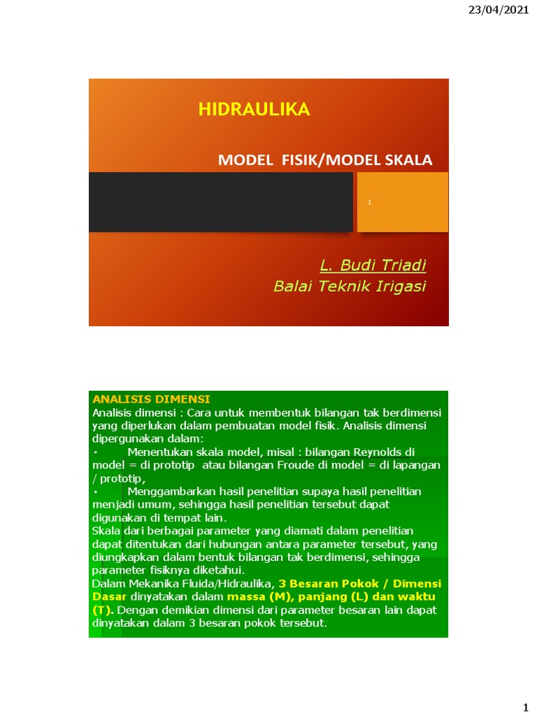 Model Fisik-Skala BTI - LBT | PDF