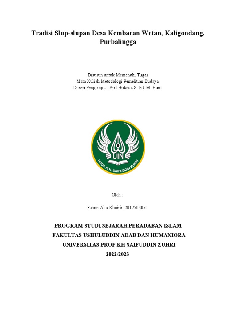 Tradisi Slup | PDF