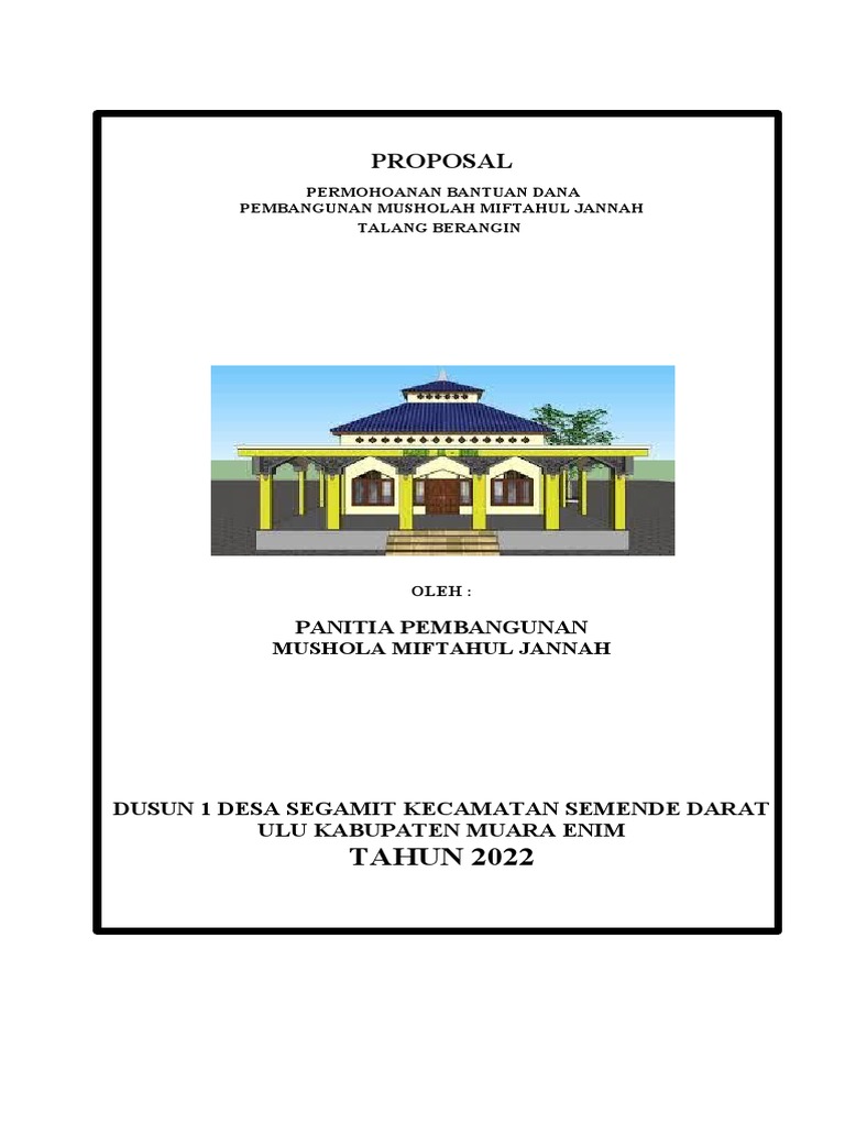 Proposal Musholah | PDF