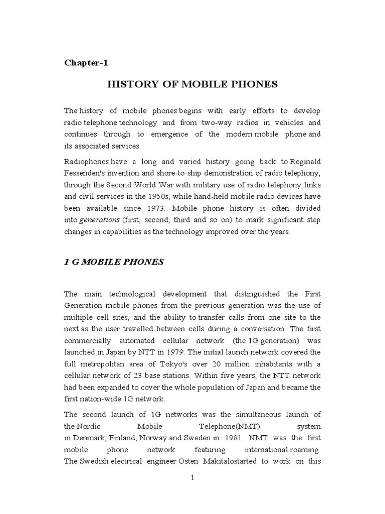 Mobile Phone Research Report | PDF | High Speed Packet Access | 3 G
