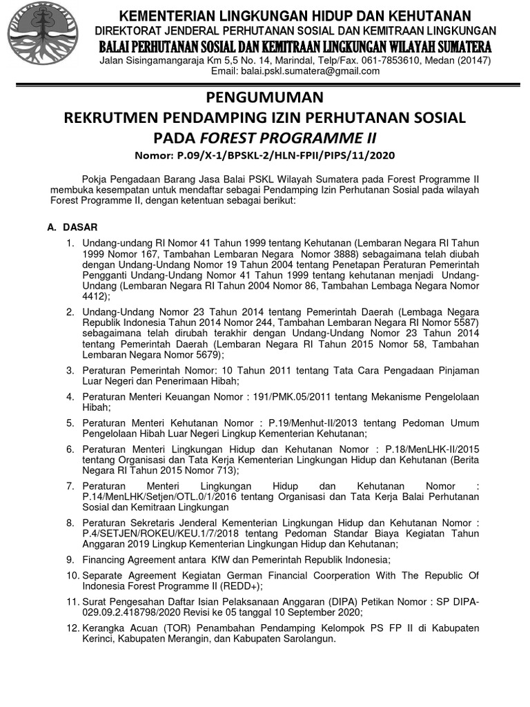 Pengumuman Pendamping | PDF