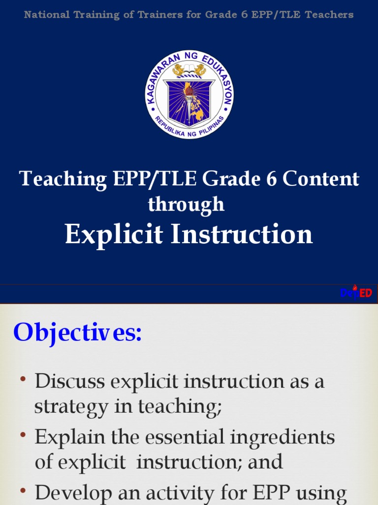 Explicit Instruction | PDF | Educational Technology | Learning