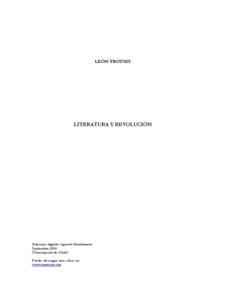TROTSKI, León - La Escuela Poética Formalista y El Marxismo | PDF ...