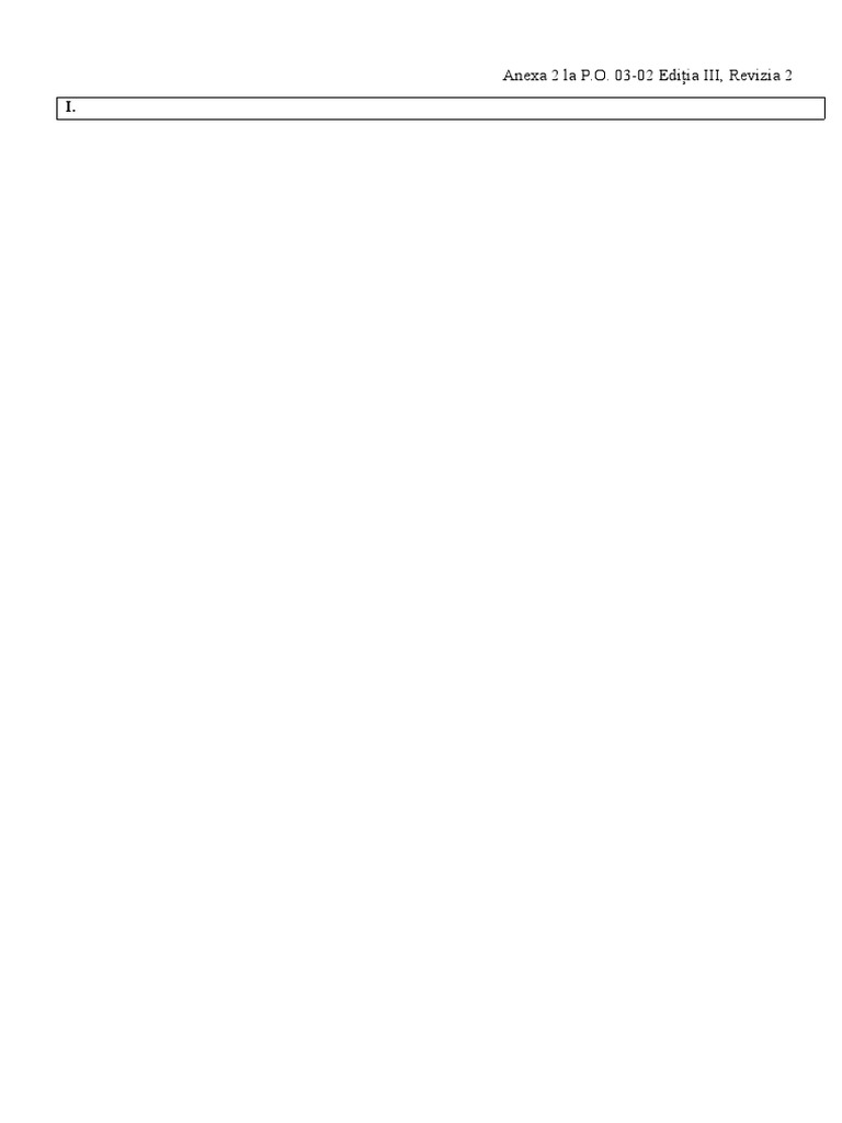ANEXA 2 La PO 03.02 Eliberare CC | PDF