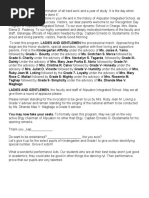 Graduation 2015 Script 1 | PDF