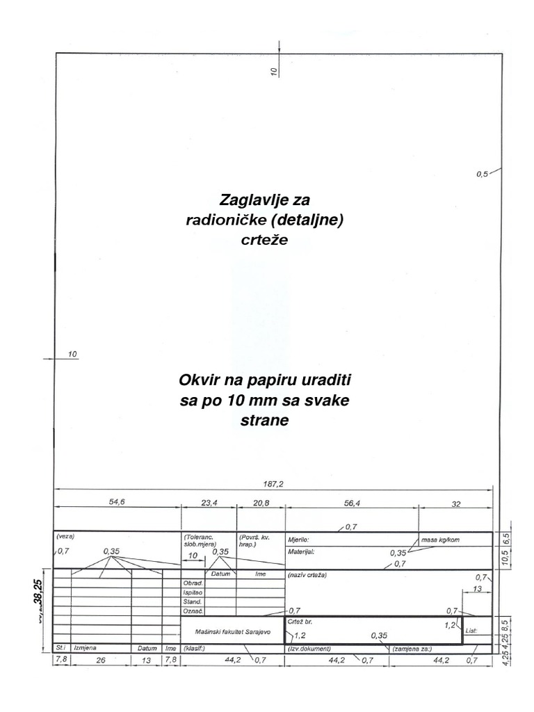 Zaglavlje Za Projektne Zadatke | PDF