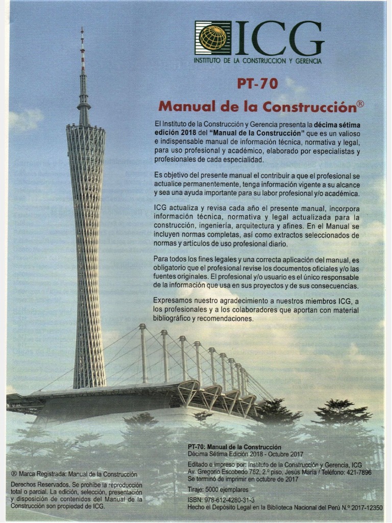 Manual de Construccion ICG 2018 | PDF