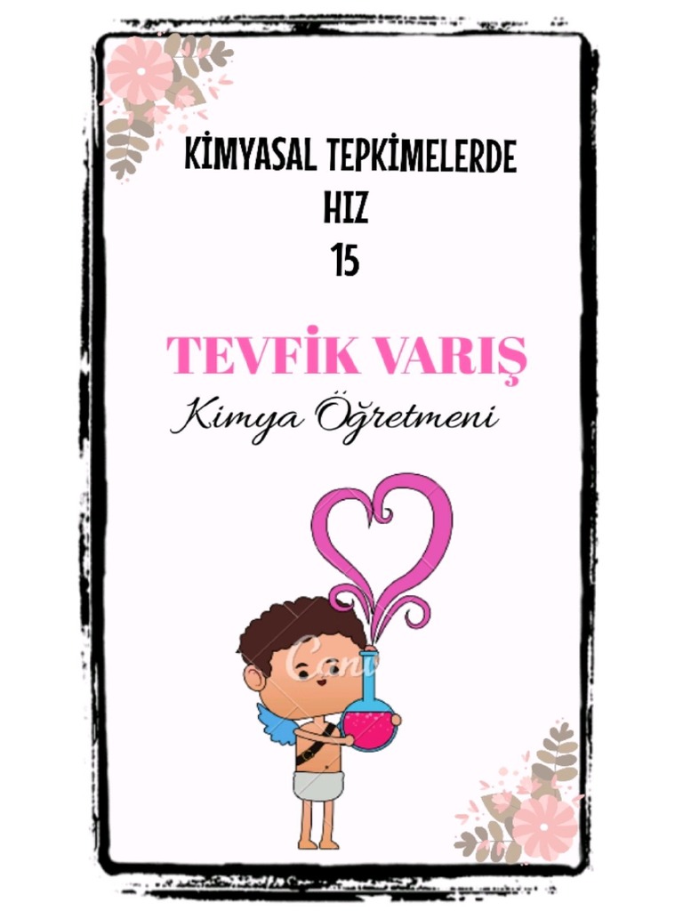 11.sinif Kimya Kimyasal Tepkimelerde Hiz Konu Anlatimi Ve Sorular | PDF