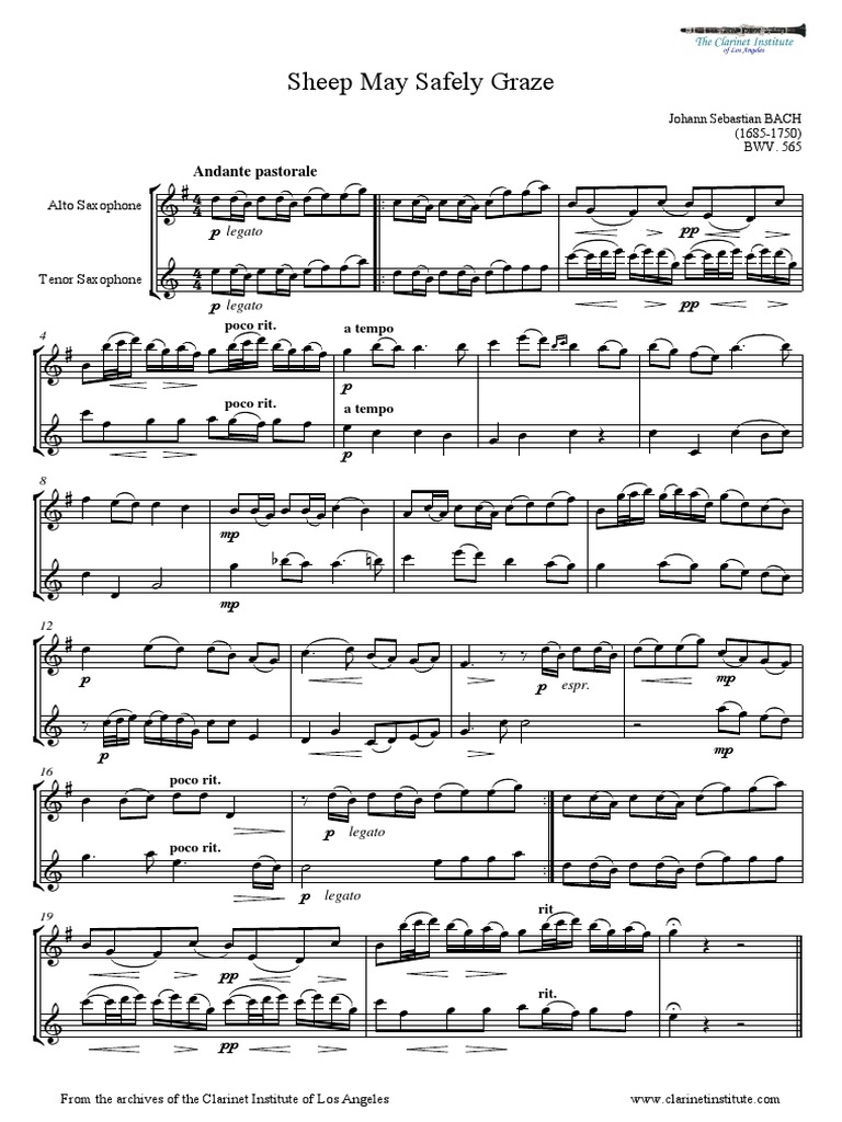 Bach Duo For Alto and Tenore Duo For Alto and Tenor | PDF | Johann ...