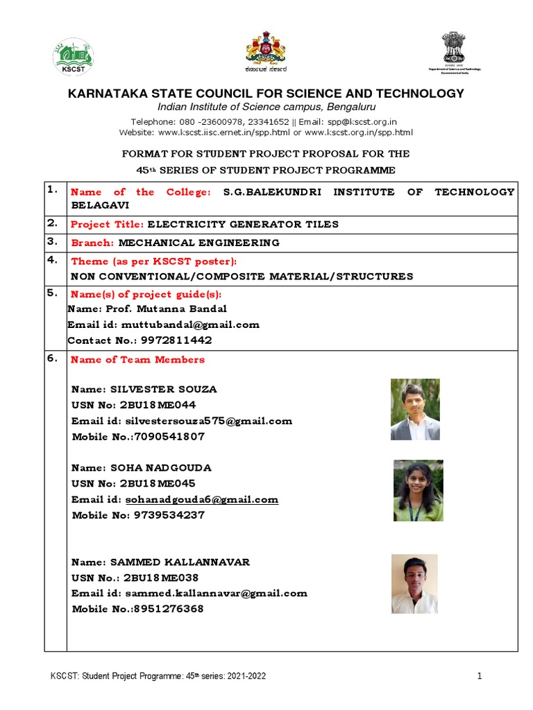 Karnataka State Council For Science and Technology: Indian Institute of ...