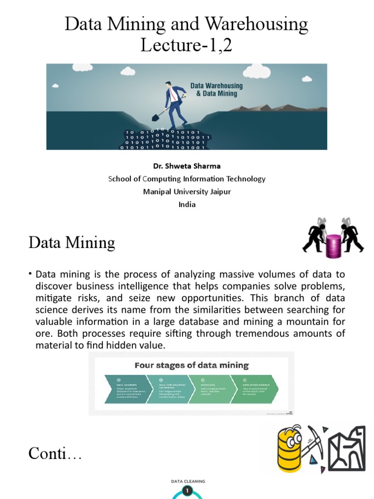 Data Mining and Warehousing - L1 & L2 | PDF | Data Warehouse | Databases