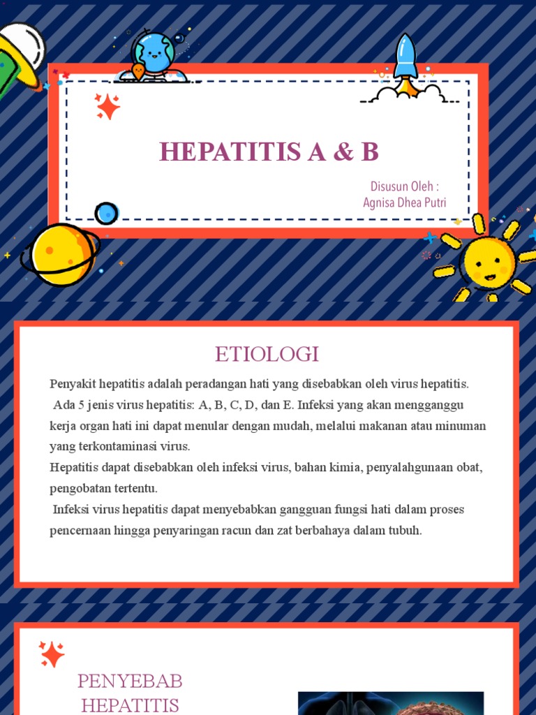Hepatitis A & B: Etiologi, Penyebab, Patofisiologi, dan Manifestasi Klinis | PDF