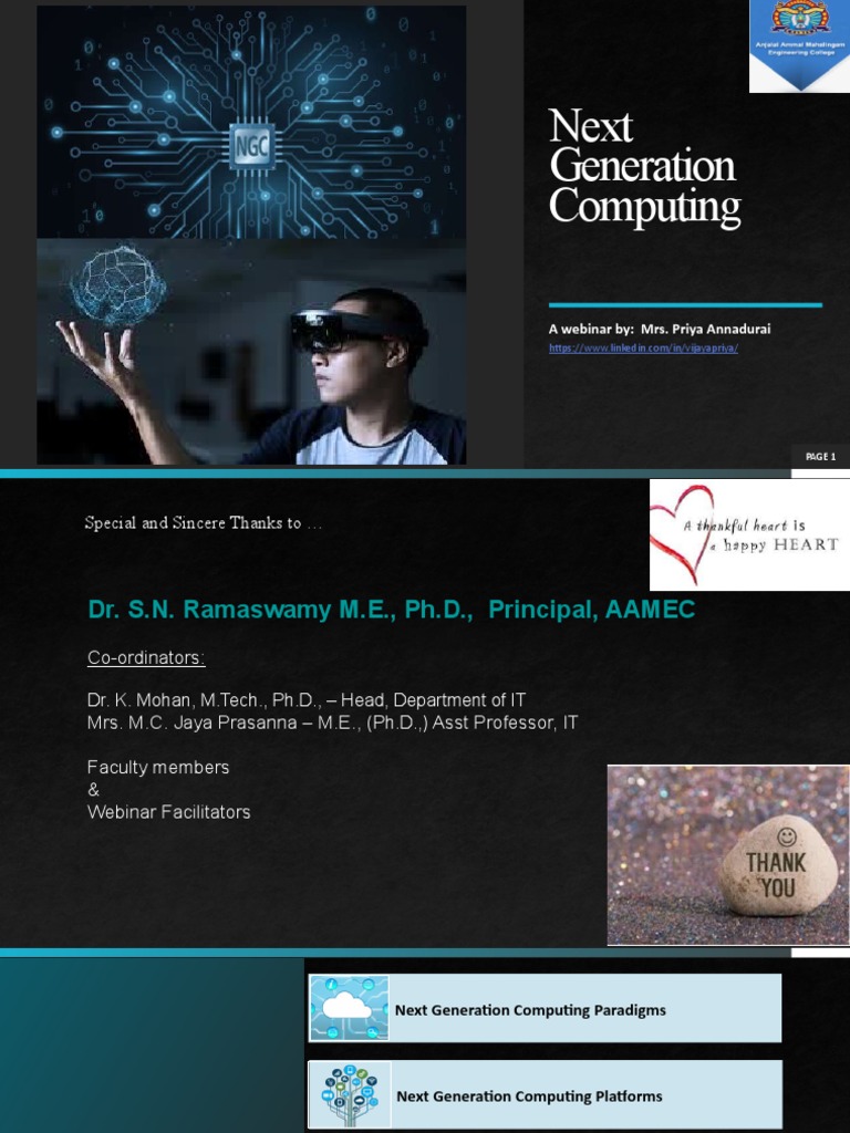 Next Generation Computing: Anjalai Ammal Mahalingam Engineering College ...