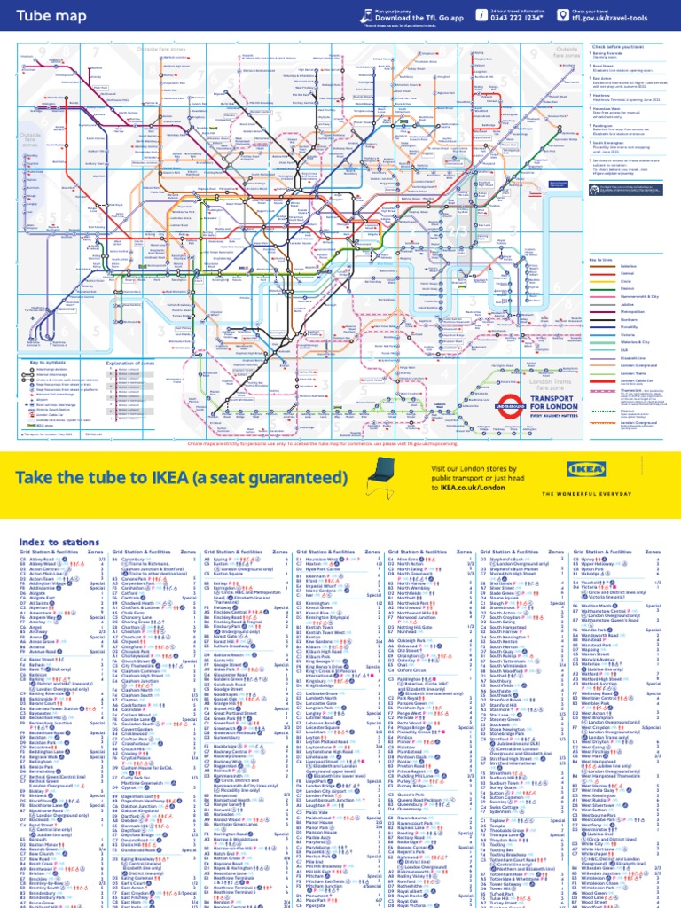 Standard Tube Map | PDF | Rapid Transit | Rail Transport