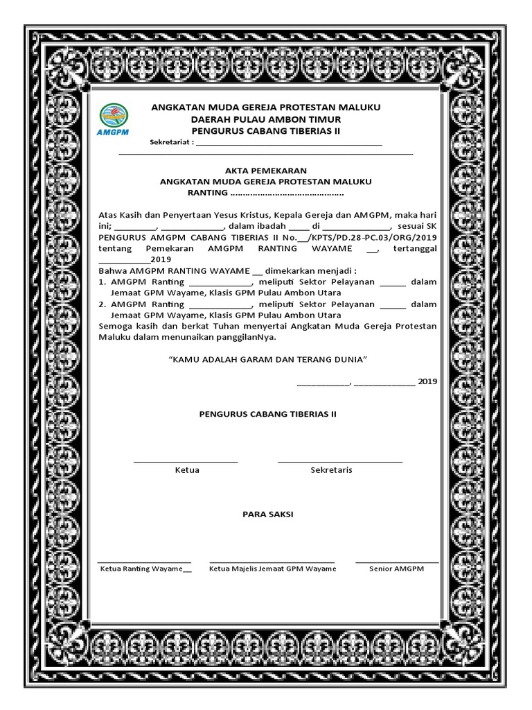 2.akta Pemekaran | PDF