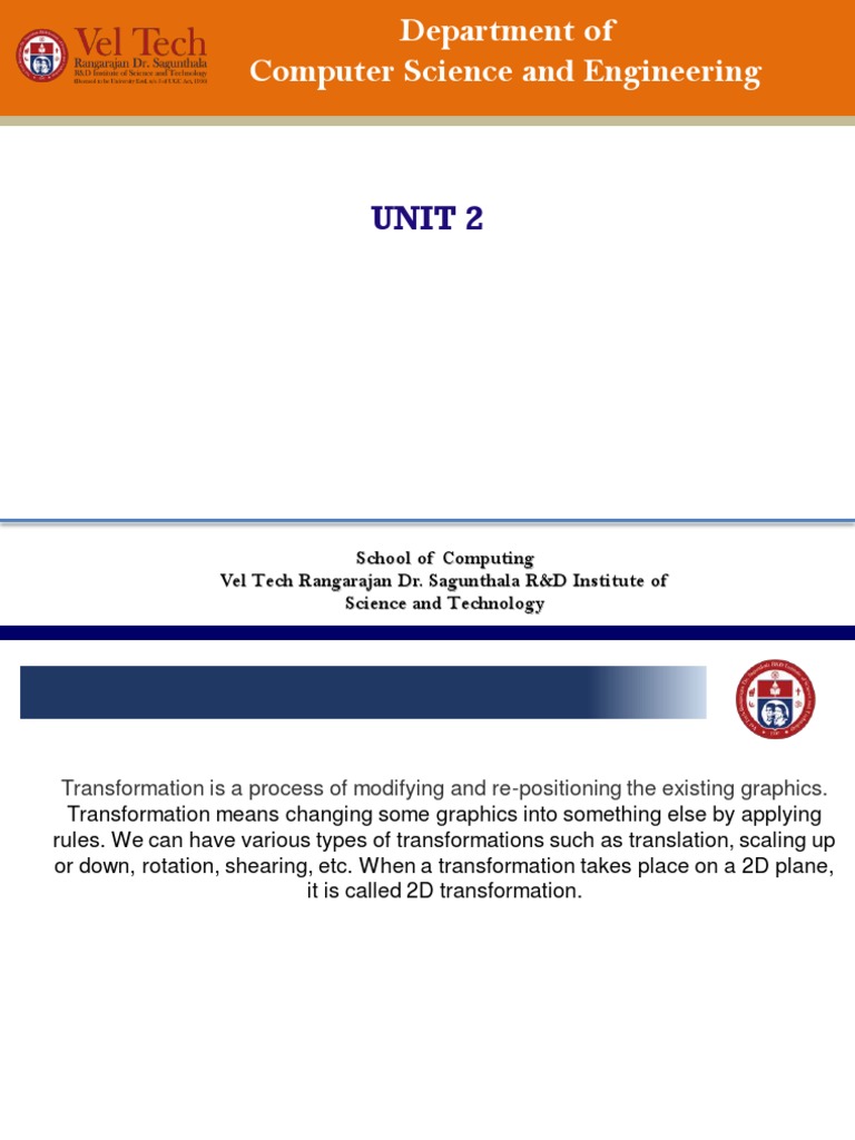 Unit 2 Computer Graphics Pdf 2 D Computer Graphics Cartesian Coordinate System