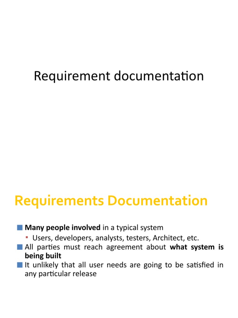 Comprehensive Requirements Documentation Guide | PDF | Specification ...