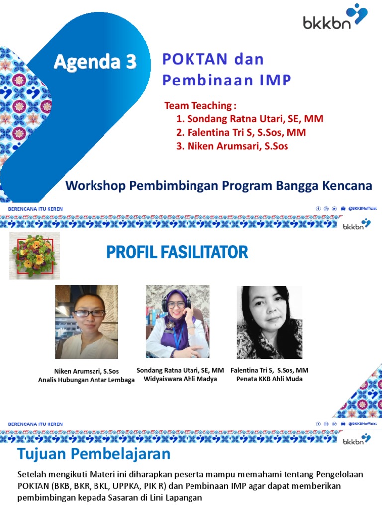 Bahan Tayang BKB BKR BKL PIK R UPPKA IMP | PDF | Kesehatan Holistik | Sains & Matematika